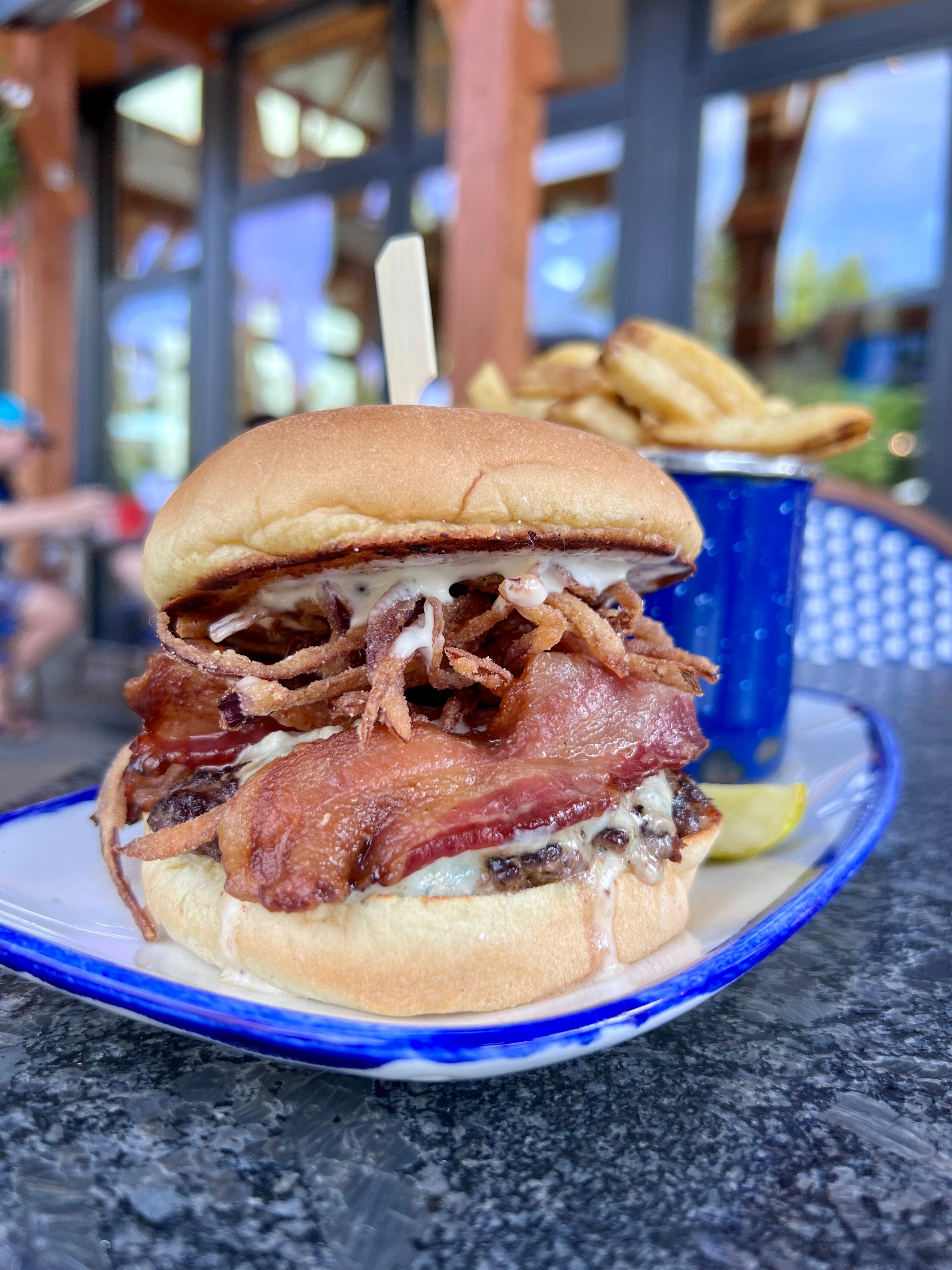 End of Summer Blues Burger – Mountain Burger Bend