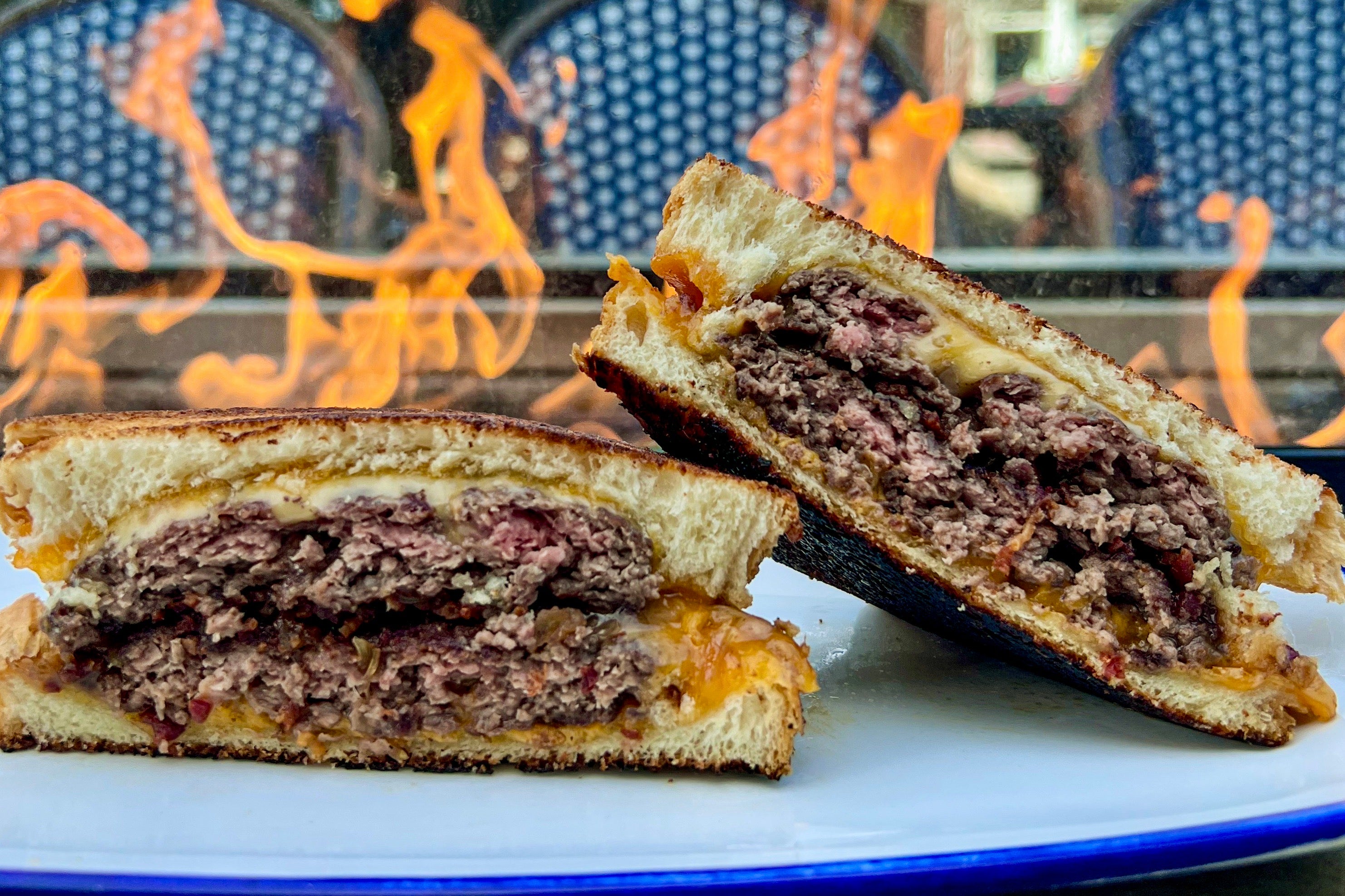 All Stacked Up Burger! – Mountain Burger Bend
